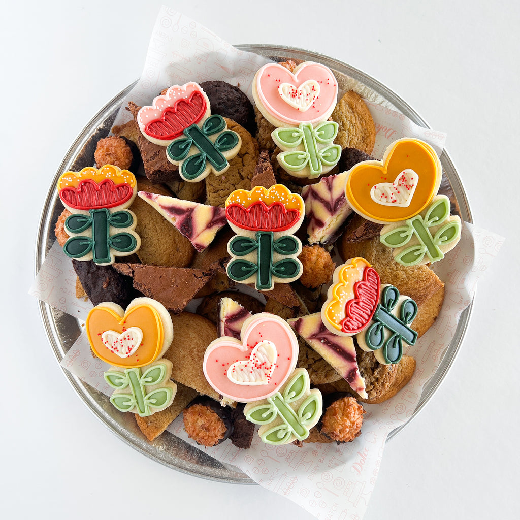 Funky Florals Cookie Platter – Dolce Bakery