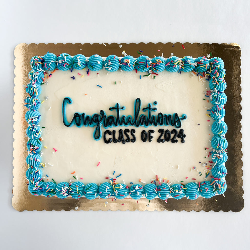 Graduation Sheet Cake – Dolce Bakery