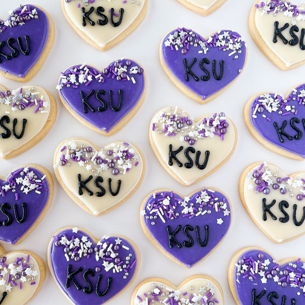 KSU Heart Sugar Cookie Set – Dolce Bakery