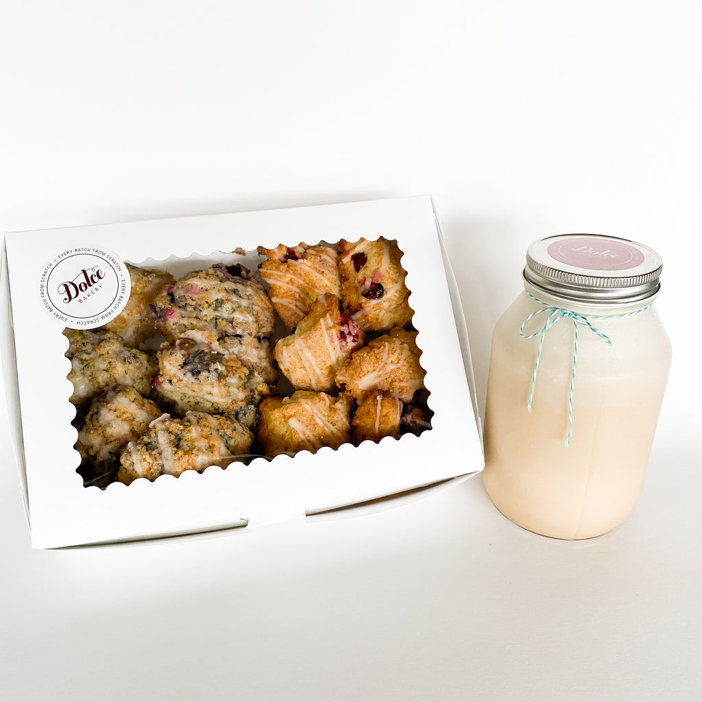 Mini Scone Box + Latte – Dolce Bakery