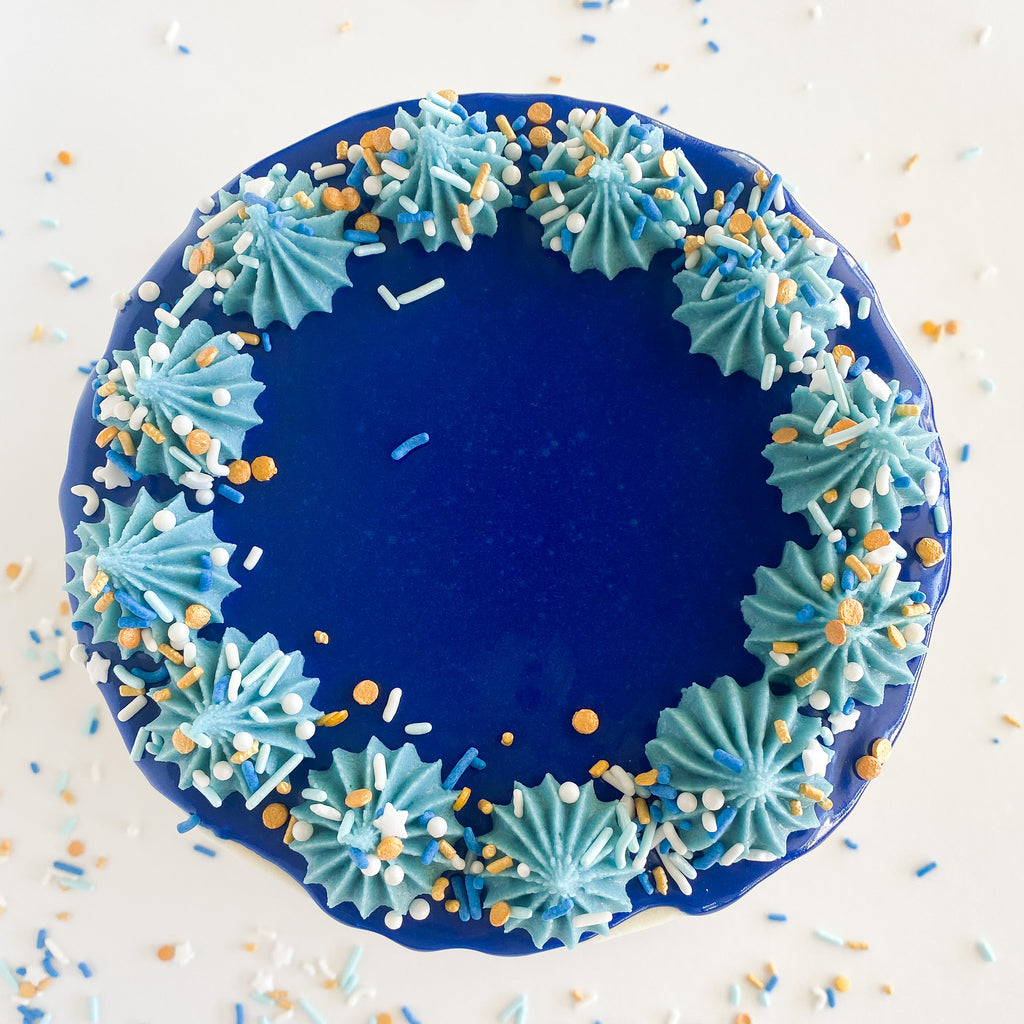Blue Drip Cake – Dolce Bakery